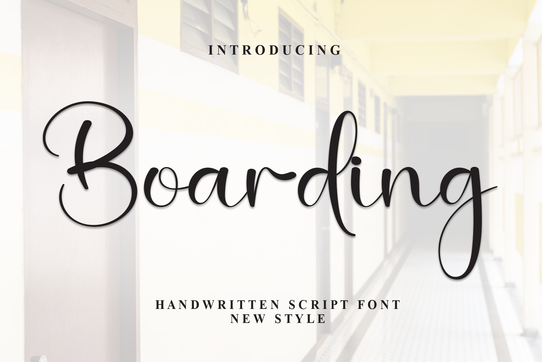 Boarding | Script Font, a Handwritten Font by Scratchones