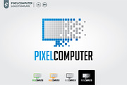 Pixel computer logo template | Branding & Logo Templates ~ Creative Market