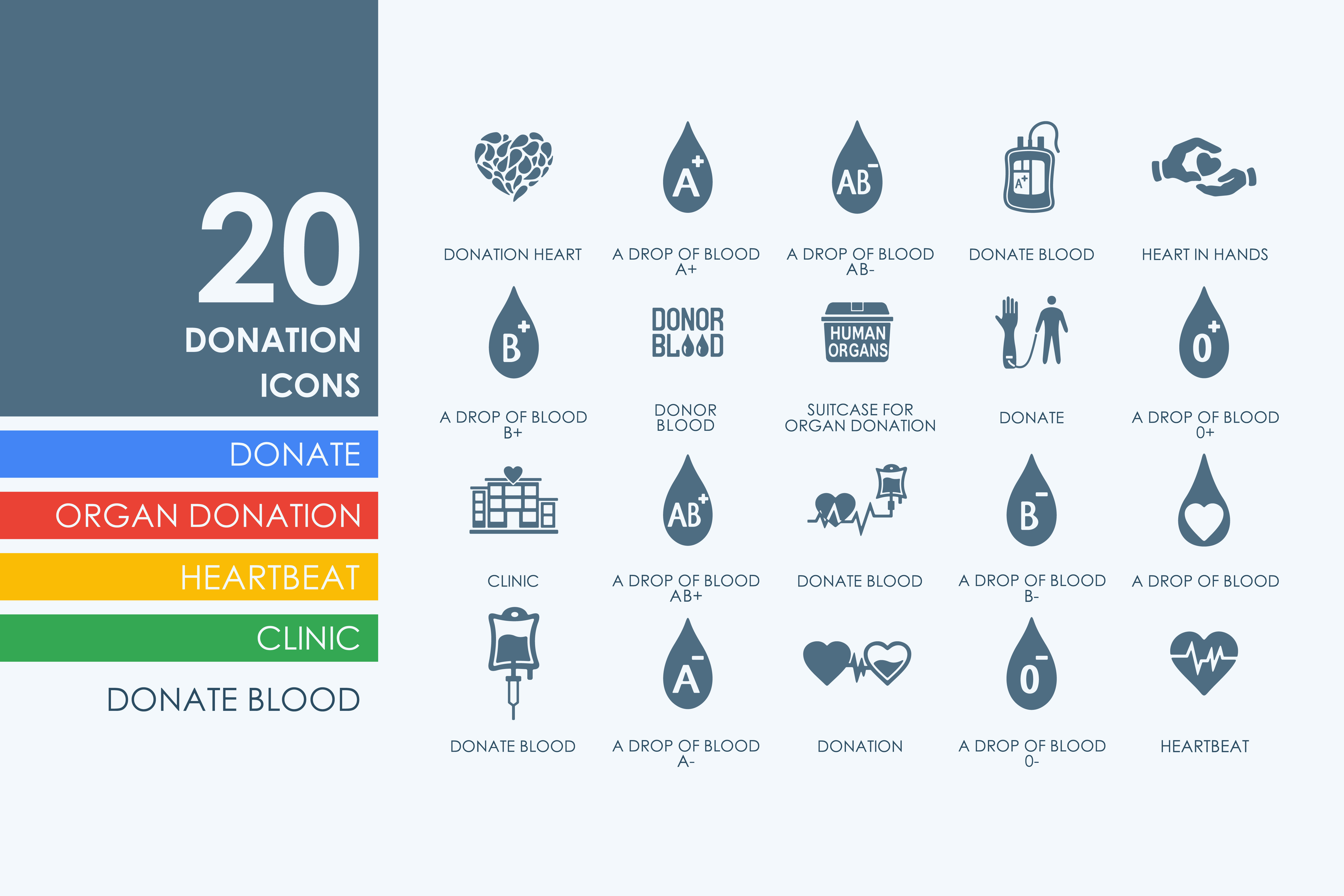 20 Donation icons, an Icon by Palau