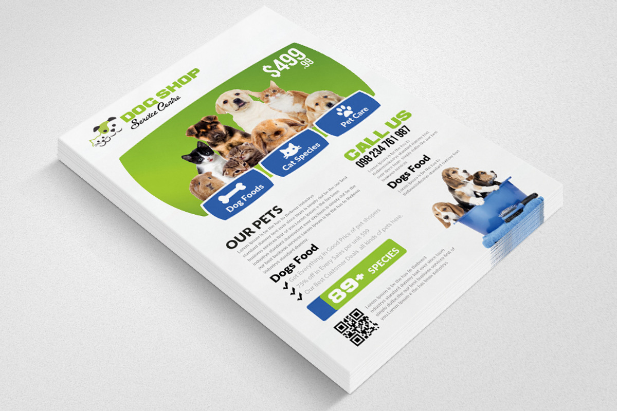 Pet Shop Service Flyer, a Flyer Template by Business Flyers