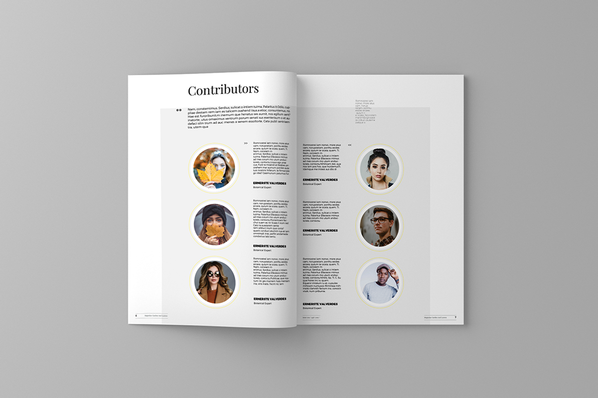 Garden And Leaves Magazine Template, a Magazine Template by spidergraph