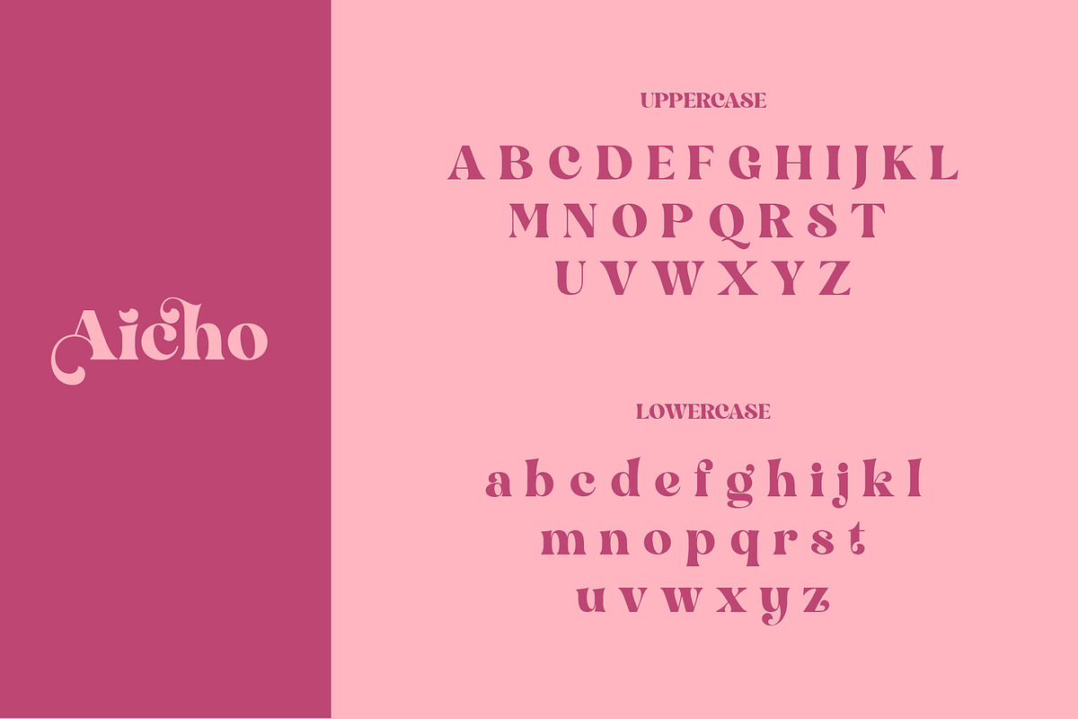 Aicho, a Sans Serif Font by INKSUN™