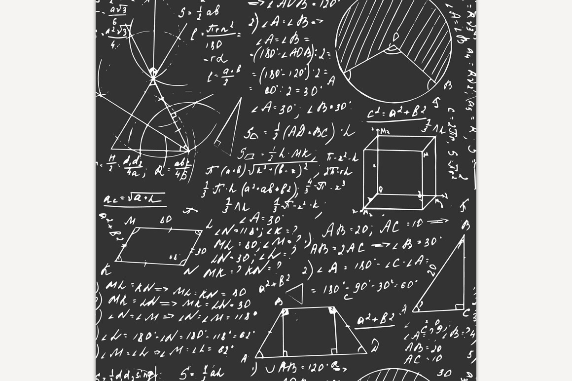 Seamless Formula Pattern, an Education Illustration by Anna's Shop