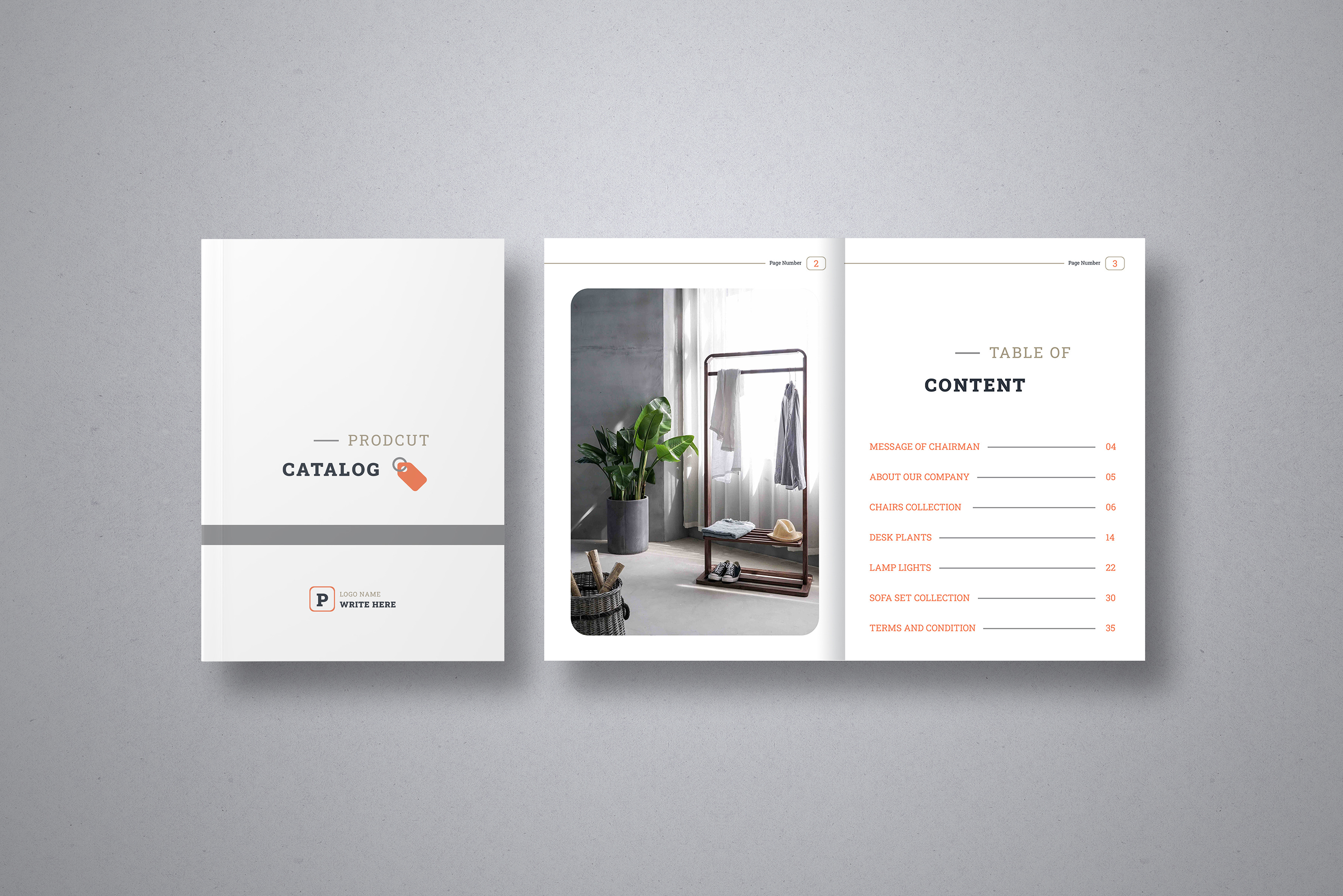 minimal product catalog, a Brochure Template by mijli