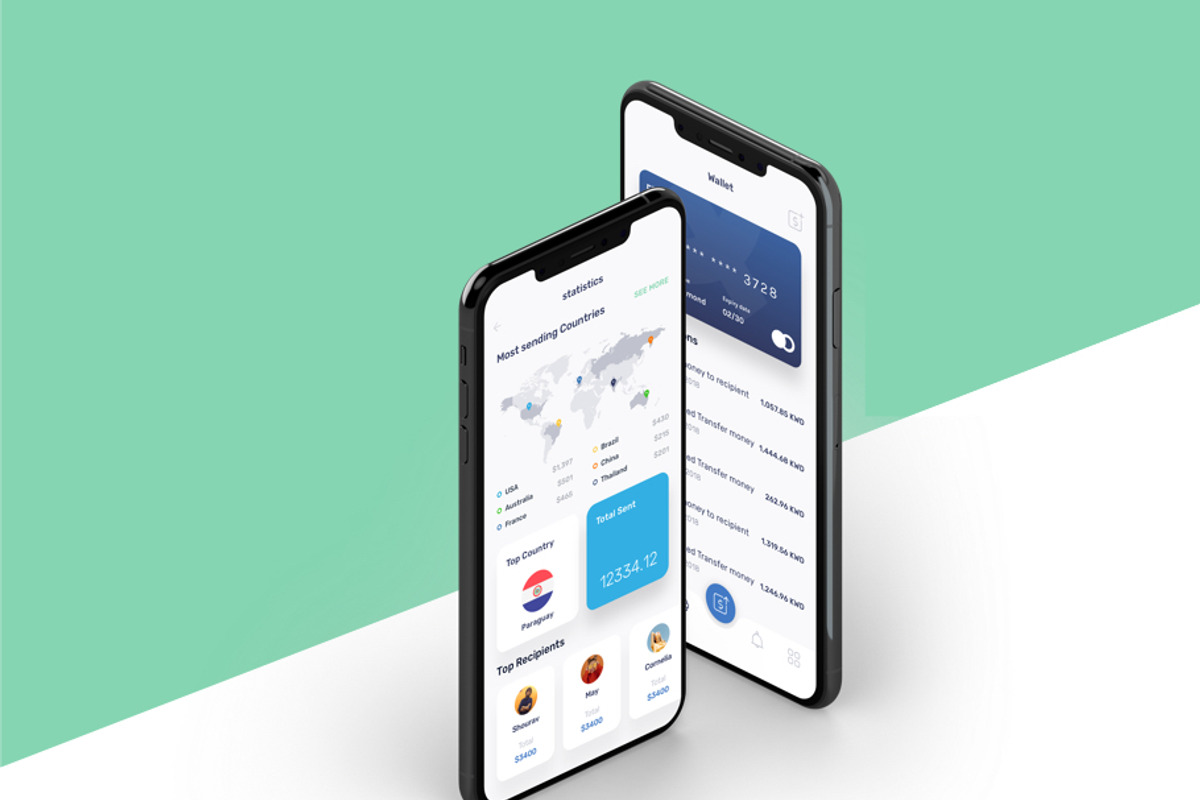 Quikpay Remittance IOS app ui kit, an Android Mockup by Shourav chowdhury