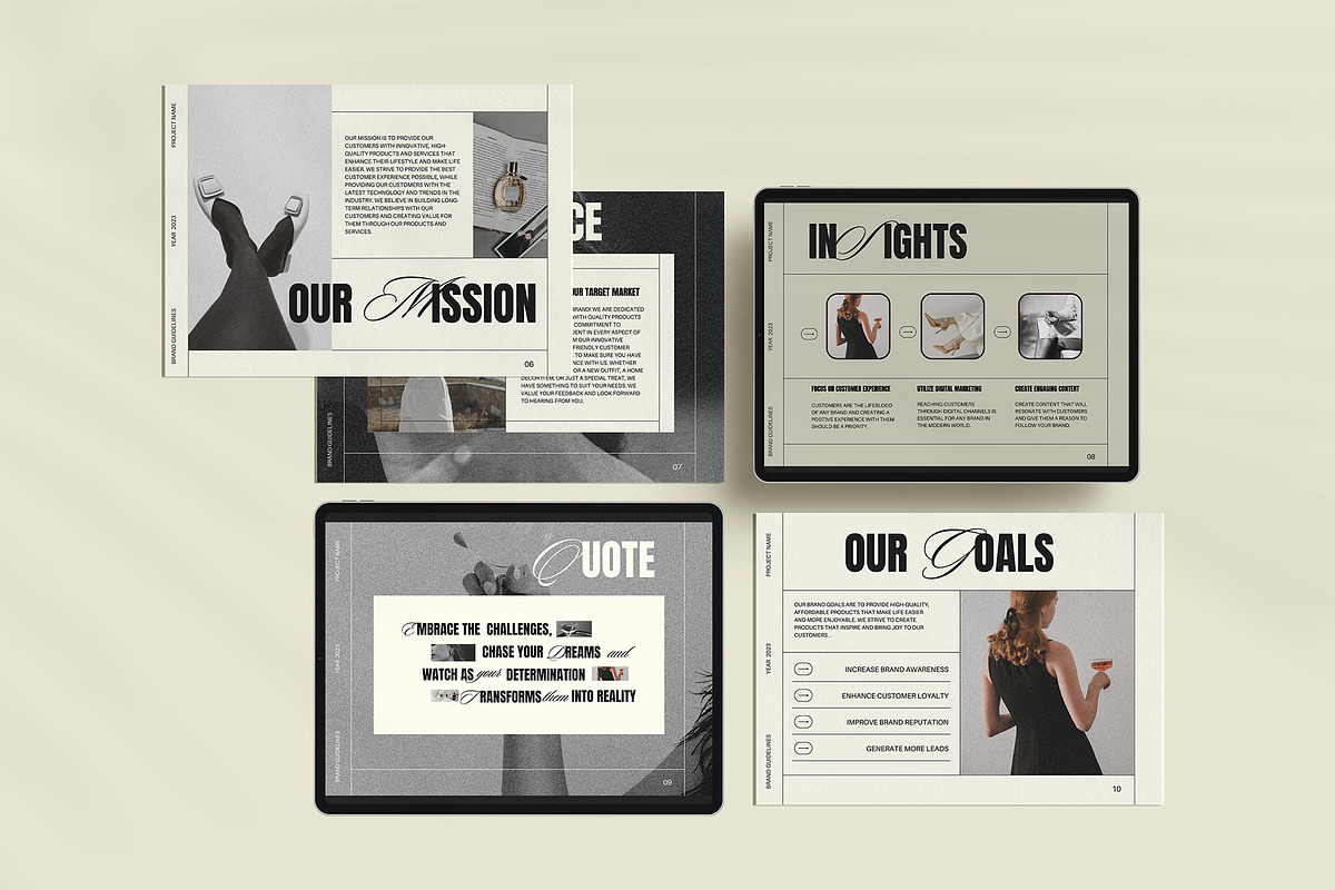 SCARLET Brand Guidelines Template, a Branding & Logo Template by Amaré ...