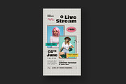 Live Stream Event Flyer Set, a Flyer Template by Guuver | Creative Market