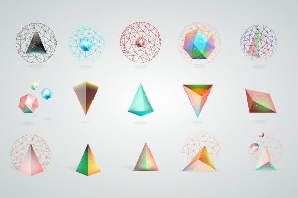 15 abstract shapes, an Object Graphic by Beatriz Gascón