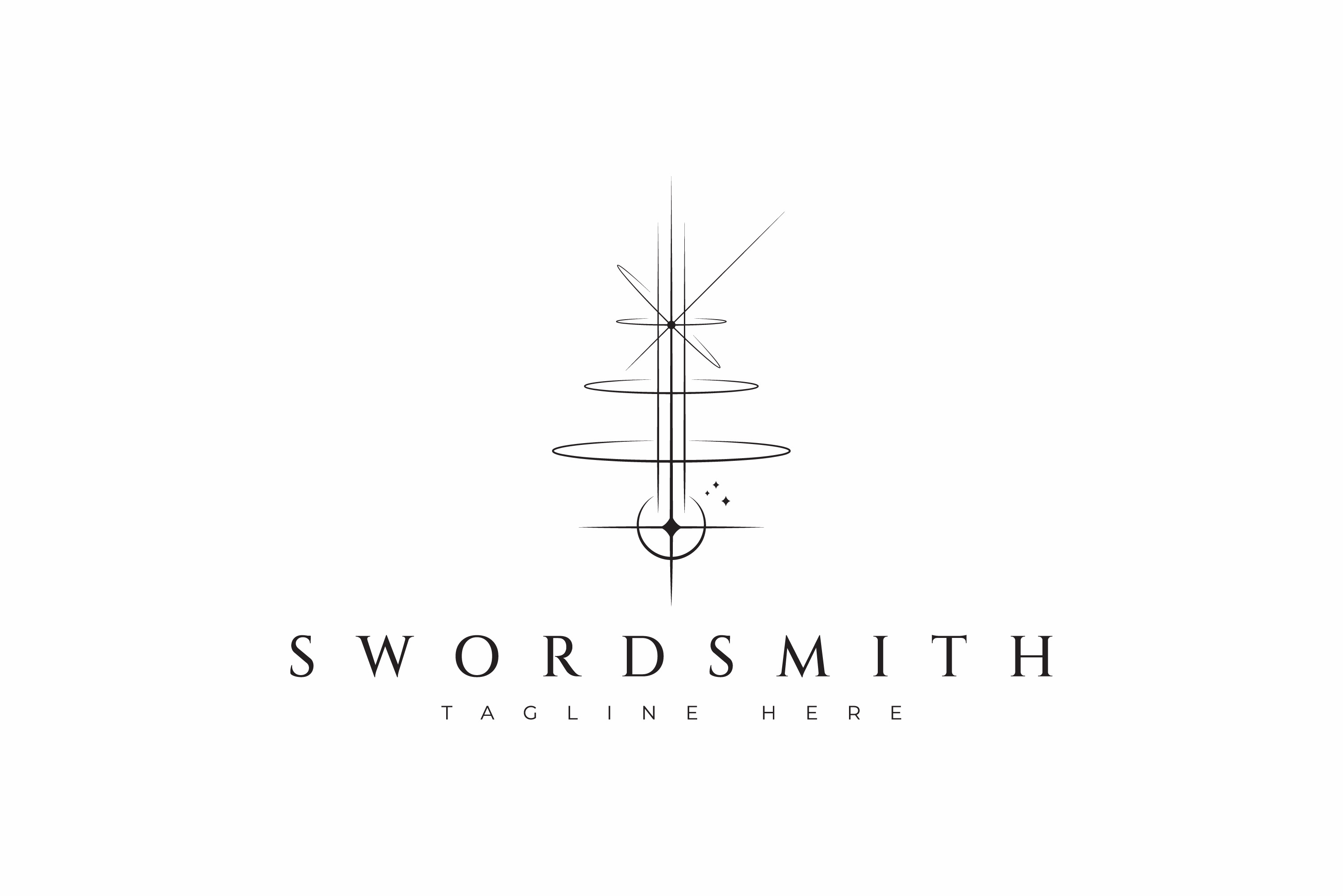 Sword Smith Inner Strength Logo | Creative Market
