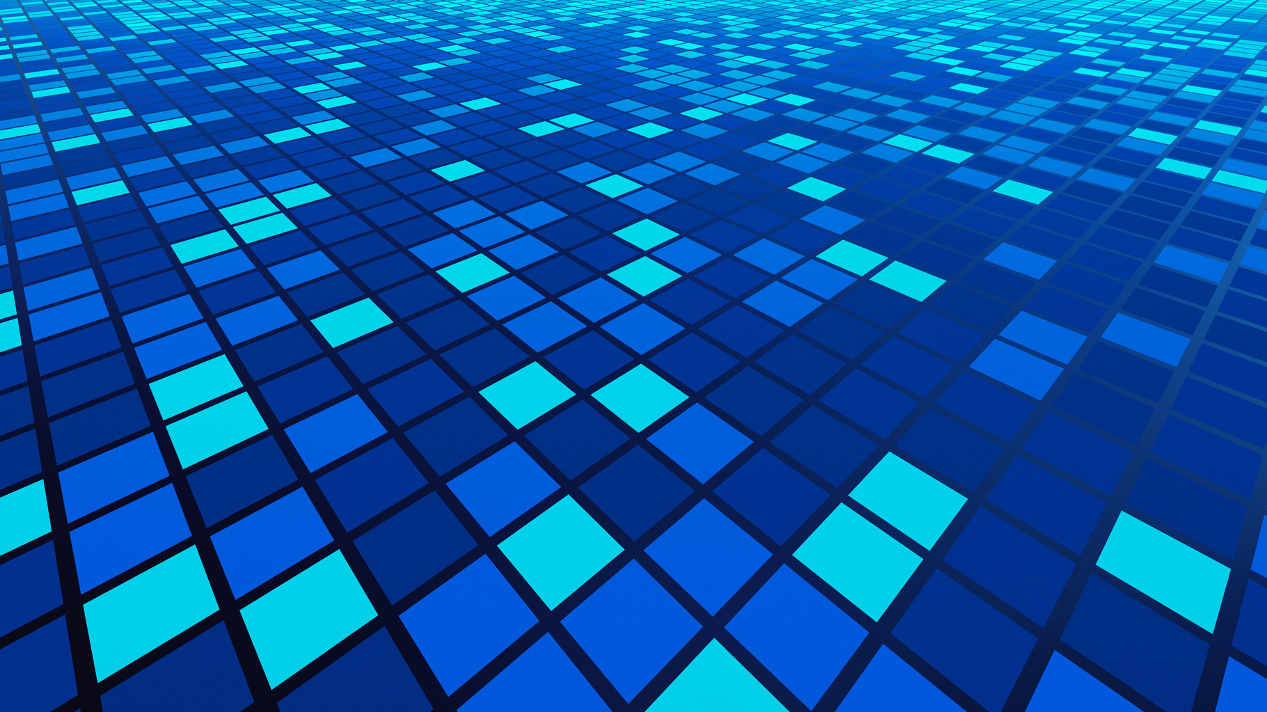 Blue mosaic tile pattern background in technology concept . 3d ...