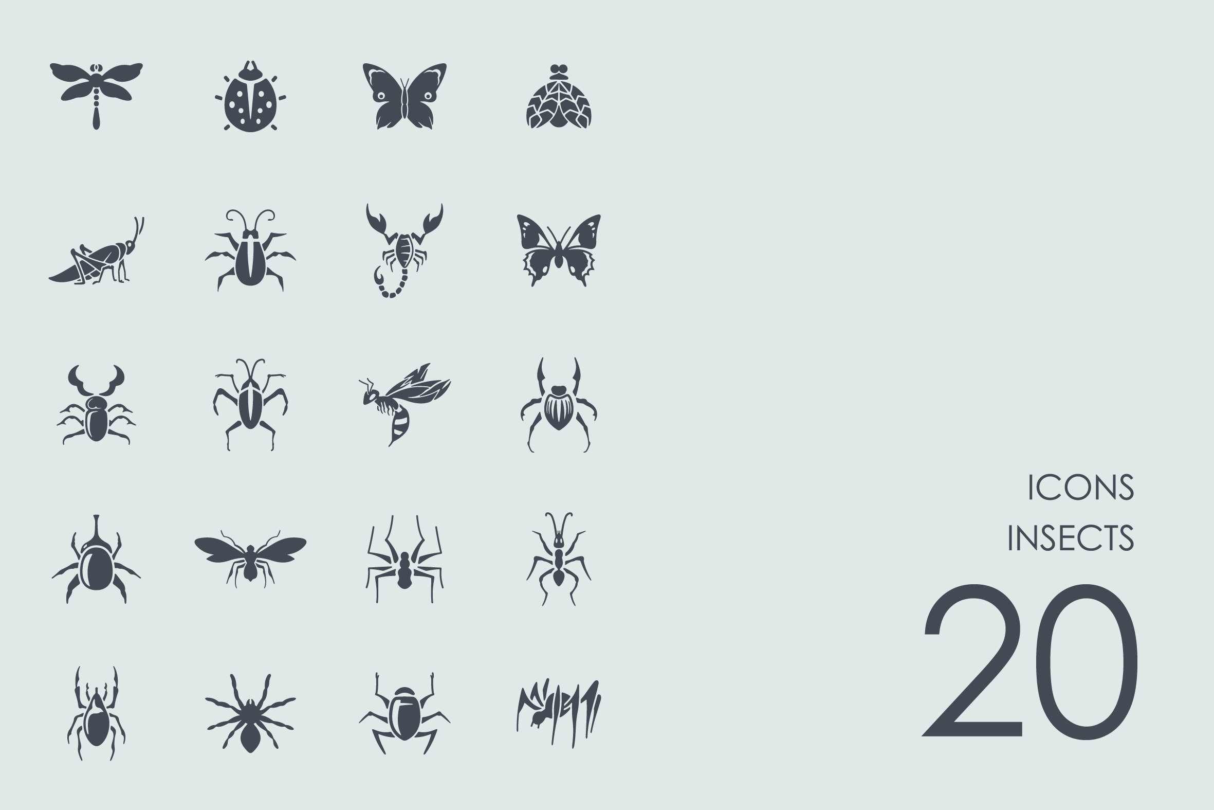 Insects icons, an Icon by Palau