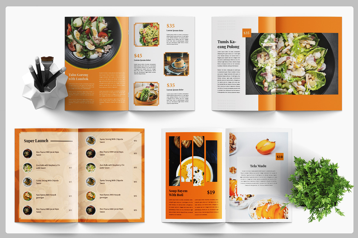 Foodish Resto Menu/Magazine Templat, a Brochure Template by Nahar_std