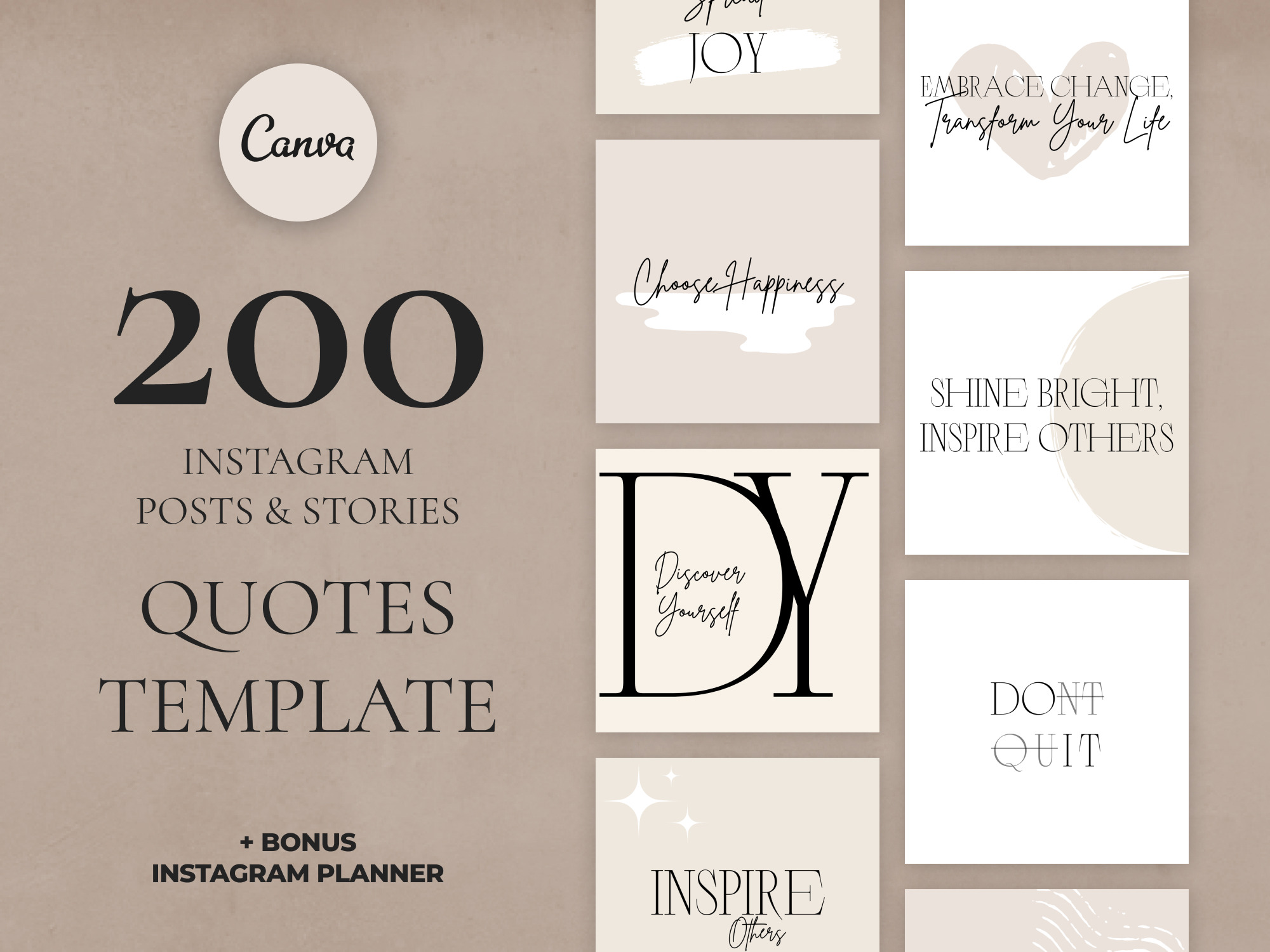 Motivational Instagram Quote Pack, a Social Media Template by ...