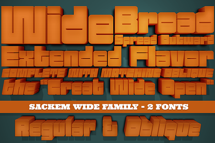 Sackem Slim Family, a Sans Serif Font by Pink Broccoli