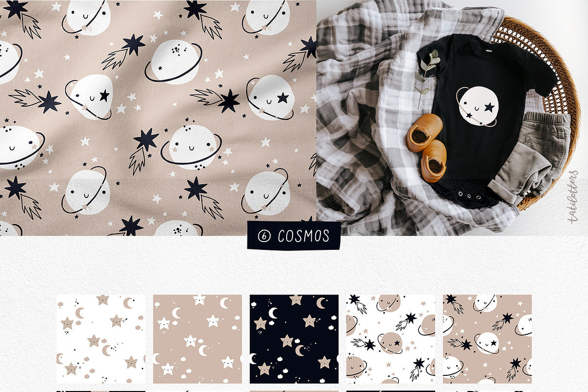 Minimalistic patterns bundle, a Pattern Graphic by tatiletters