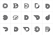 D Letter Logo Bundle Monogram Set, a Branding & Logo Template by ...