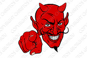 Devil Pointing Cartoon Character, a Person Illustration by Christos ...