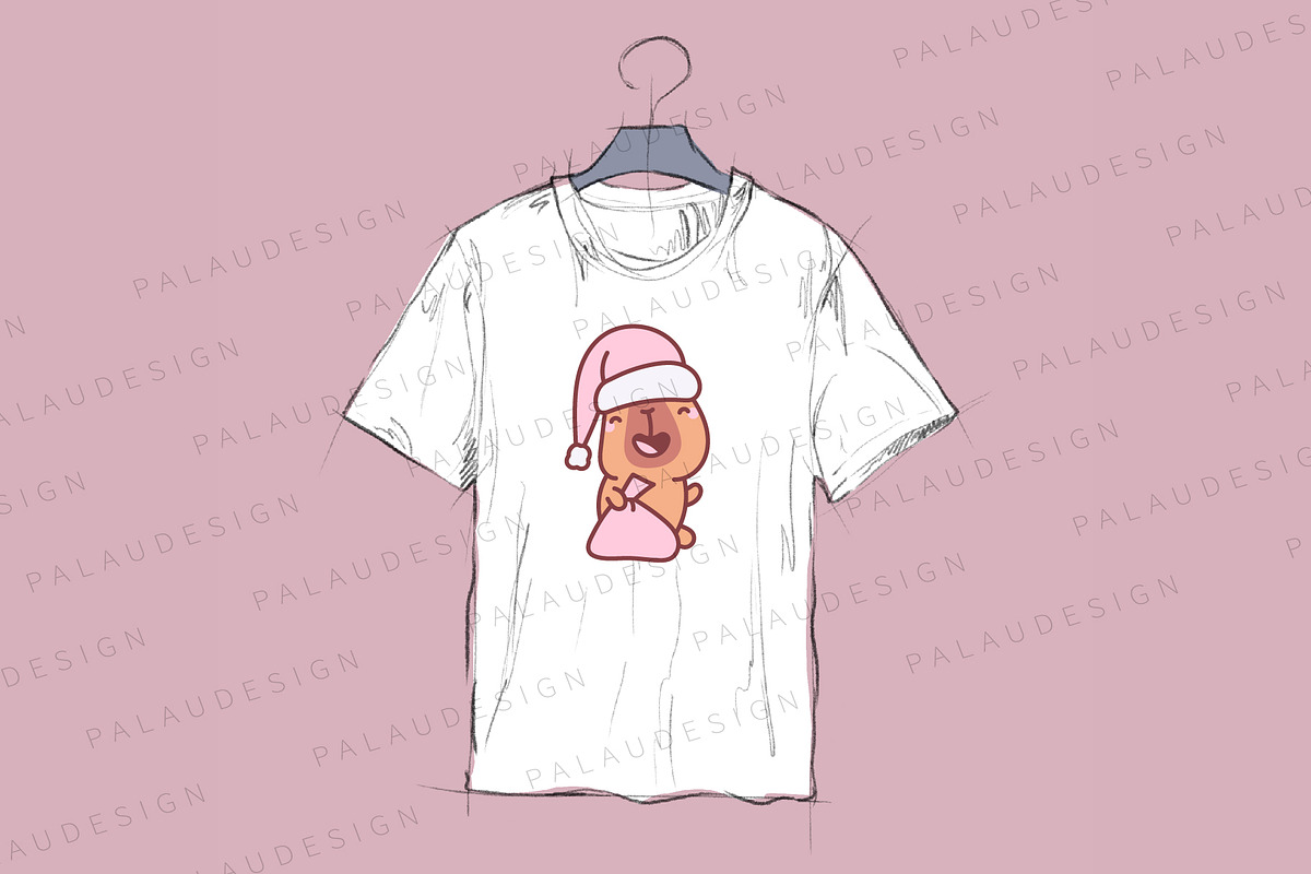 Cute Kawaii Capybara Winter, a Seasonal Illustration by Palau