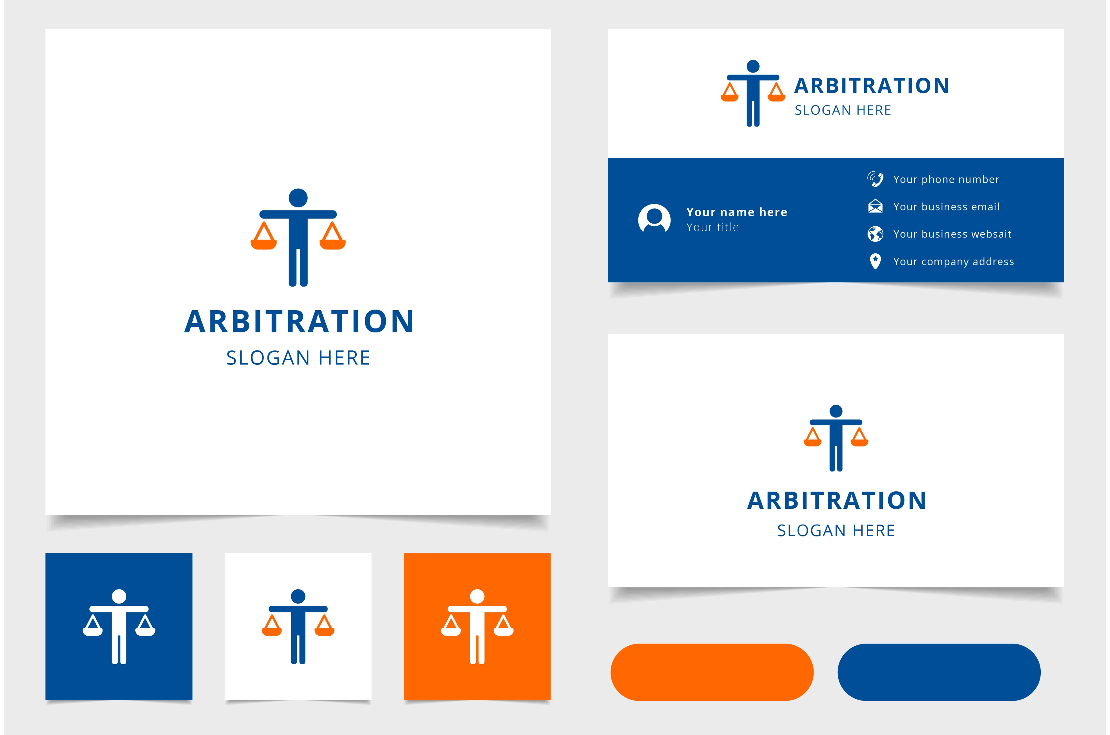 Arbitration logo design with | Finance Illustrations ~ Creative Market