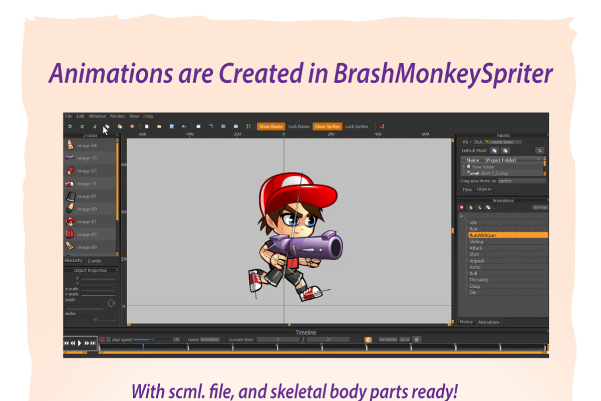 2D Game Character Sprites, an Illustration by DionArtworks
