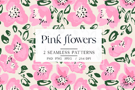 Dahlia Digital Paper, a Pattern Graphic by Digital Curio