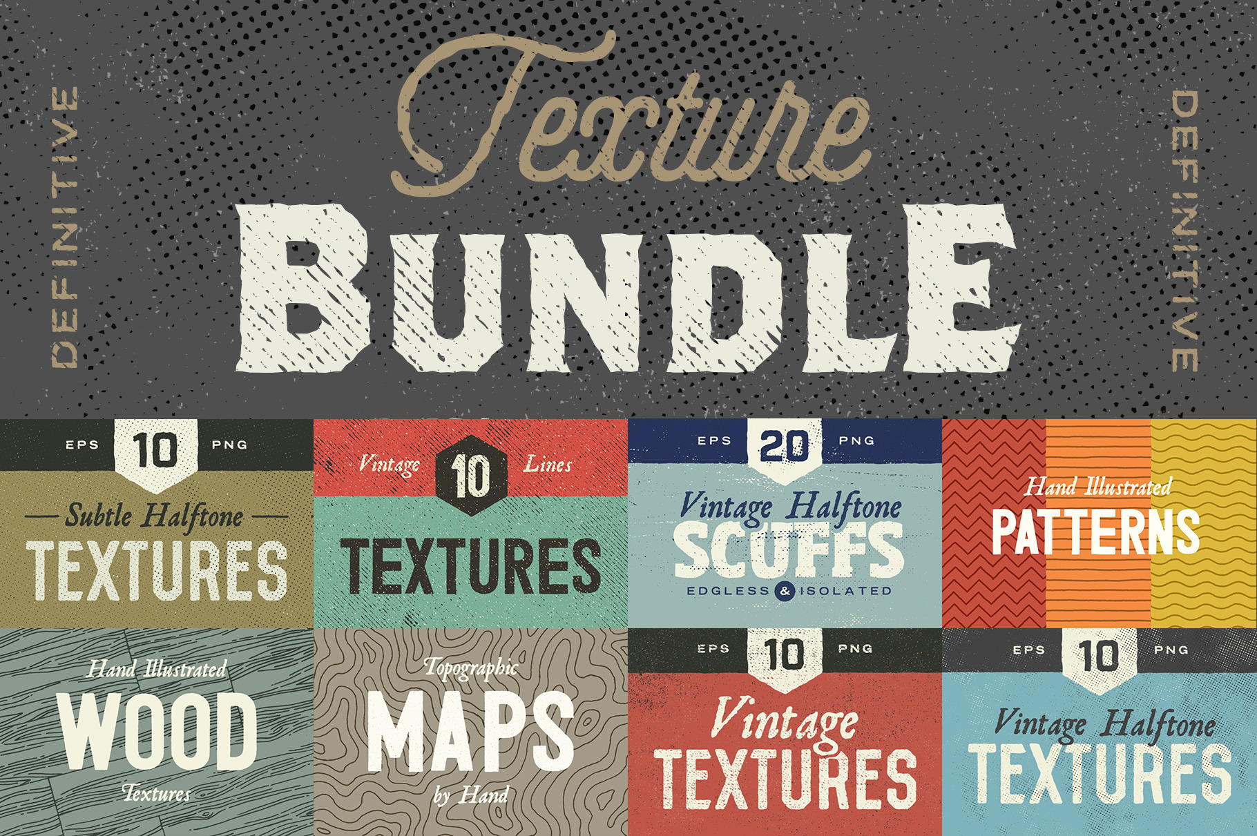 Definitive Texture Bundle, a Texture Graphic by GhostlyPixels