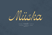 Muska Font, a Script Font by vuuuds