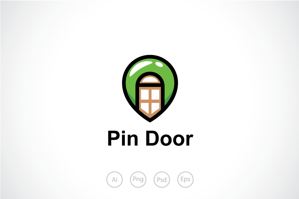 Map Pin Door Logo Template, a Branding & Logo Template by Heavtryq ...