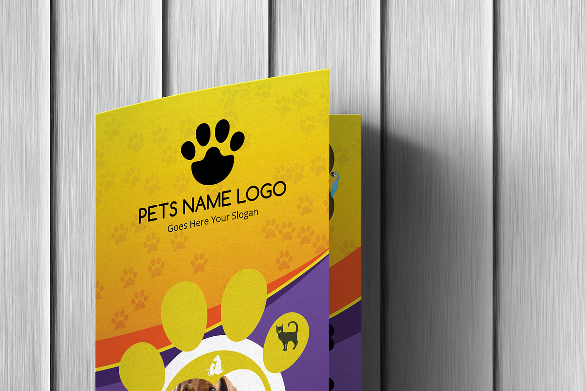 Pets Care Bi-Fold Brochure, a Brochure Template by Star Graphic Design
