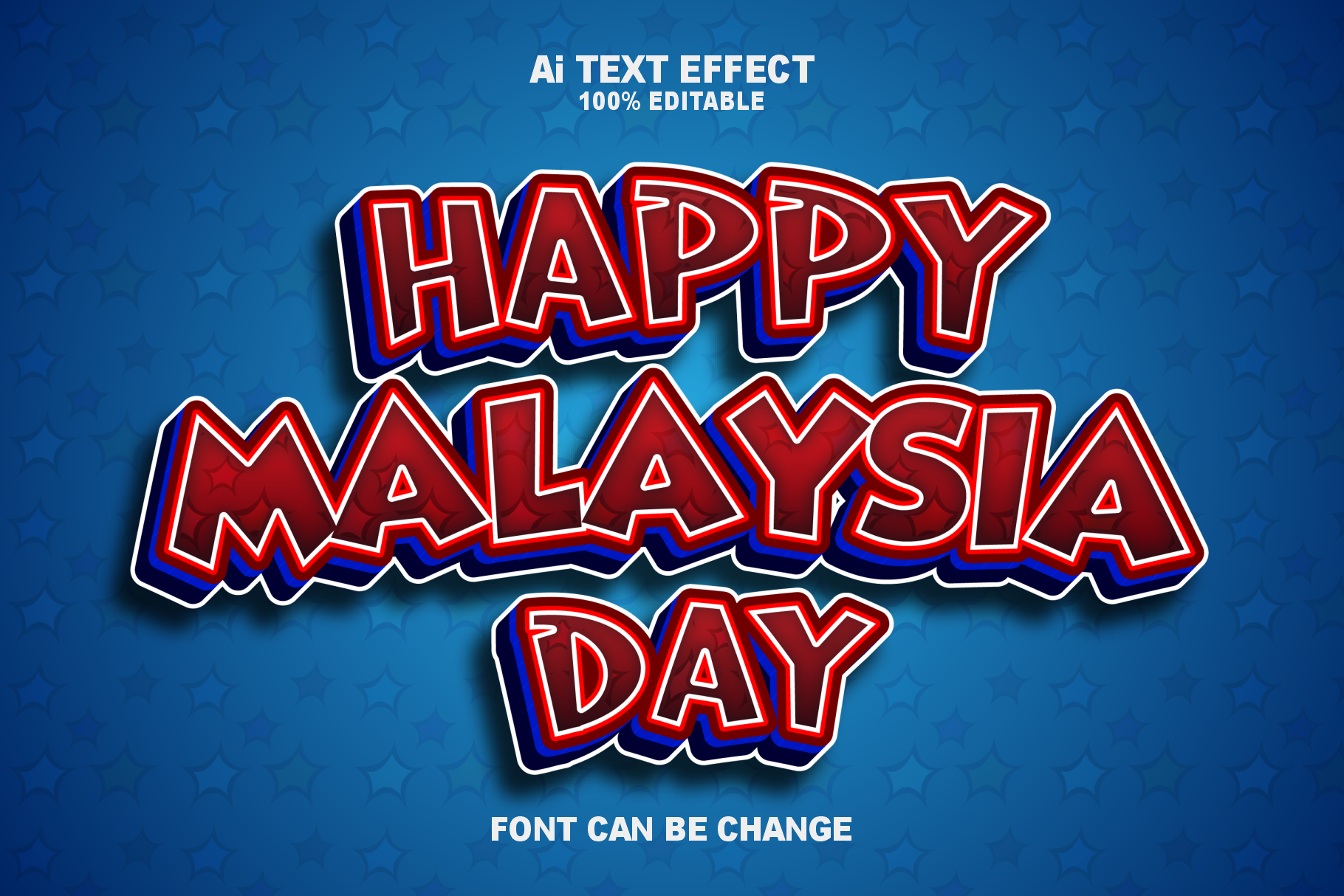 Happy Day 3D Text Effect, a Layer Style Add-On by ModalTampang