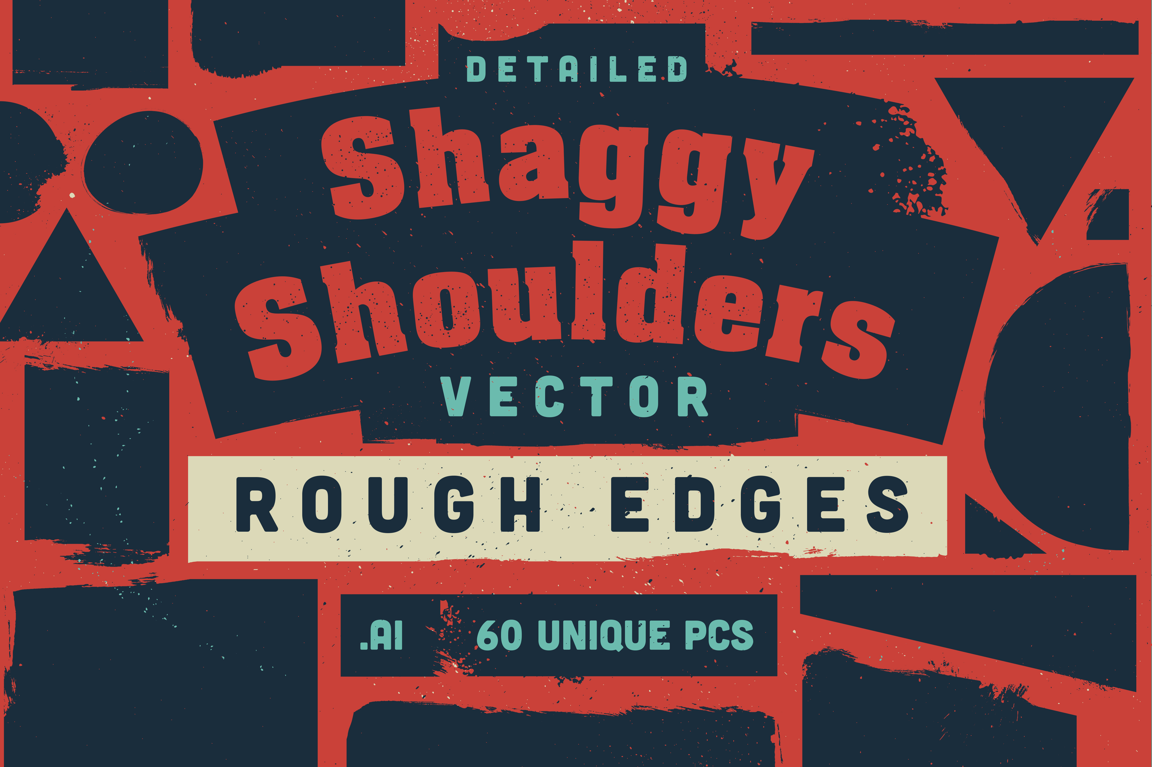 Shaggy Shoulders Vector Shapes, an Object Graphic by MarkieAnn Creative