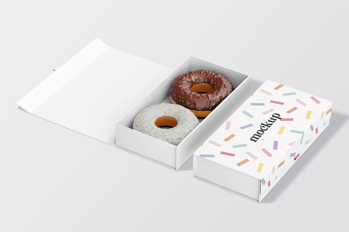 Donut Branding & Packaging Mockup, a Packaging Mockup by Mockupdaddy