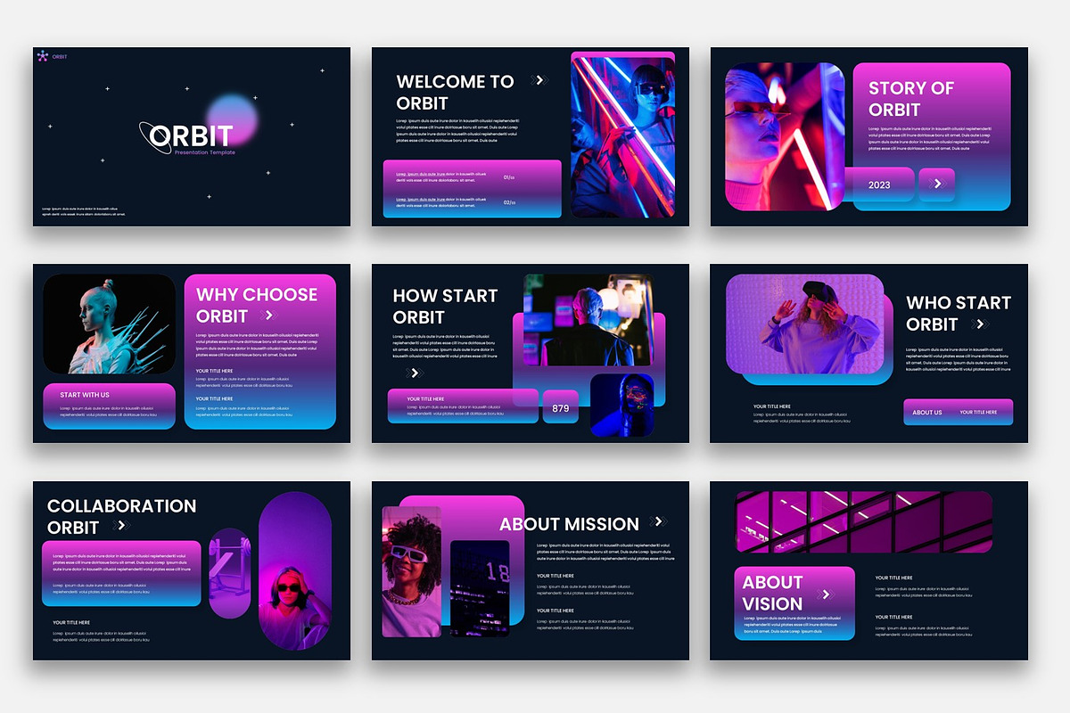 Orbit-Business PowerPoint Template, a Presentation Template by kreatifreya
