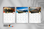 2025 one page calendar design, a Stationery Template by Tanmoy Topu