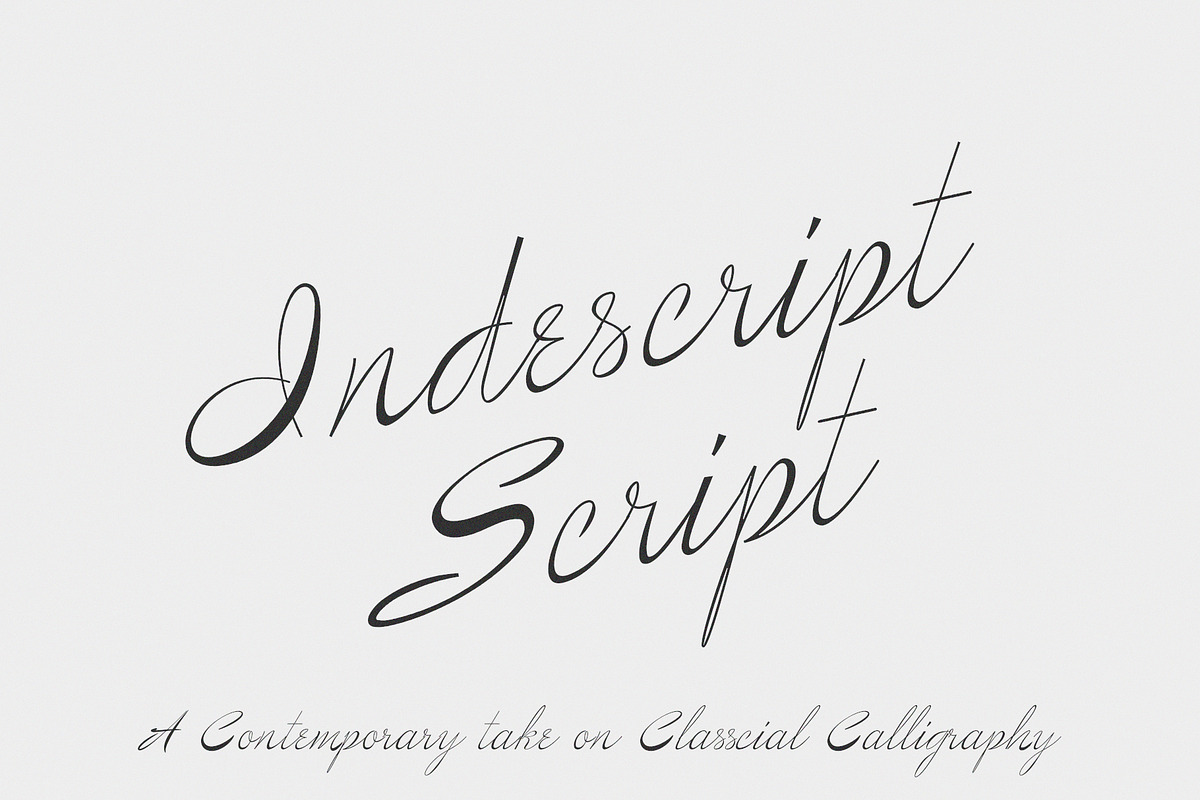 Indescript Script - Calligraphy Font, a Script Font by Off The Rack