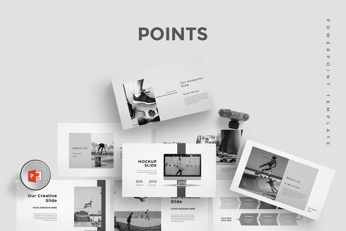Points - Powerpoint Template, a Presentation Template by AQR Studio