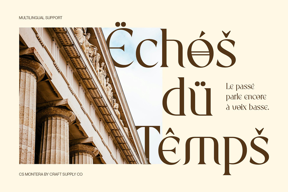 CS Montera – Greek Font, a Serif Font by Craft Supply Co.
