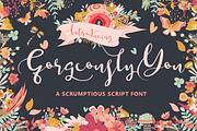 Gorgeously You Script Font, a Script Font by Creativeqube Design