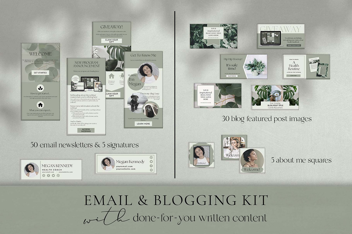 Health & Wellness Coach Canva Template