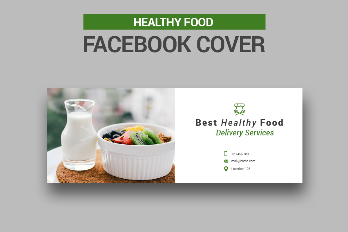 Healthy Food - Facebook Cover, a Social Media Template by Creatricks