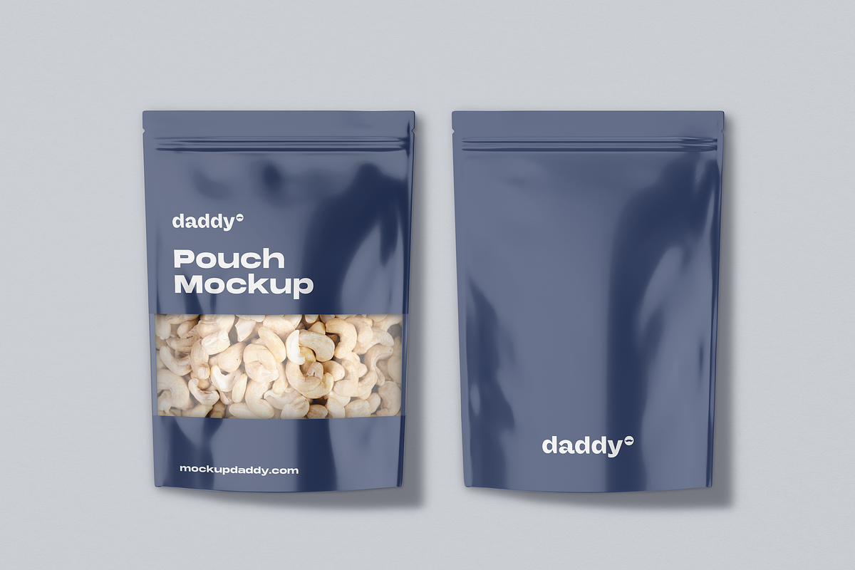 Pouch/Bag with Clear Window Mockup, a Packaging Mockup by Mockupdaddy