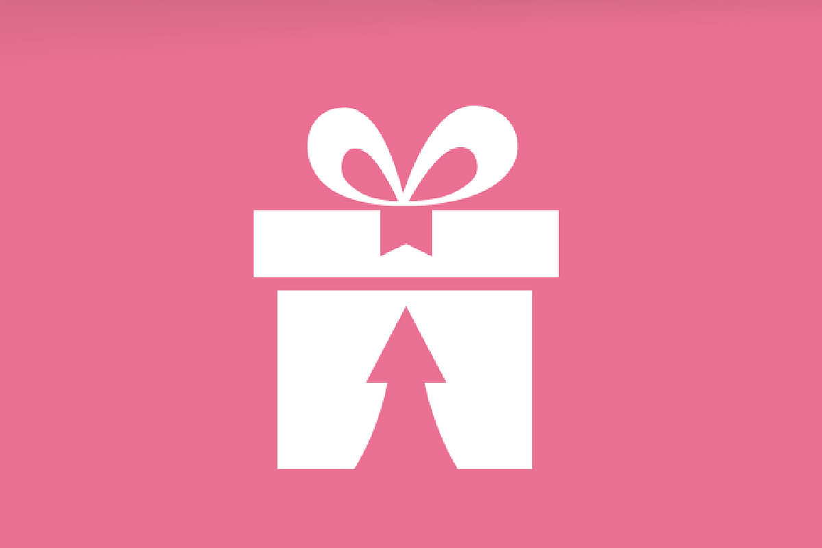 Vector gift and arrow up logo, a Branding & Logo Template by GraphiShop