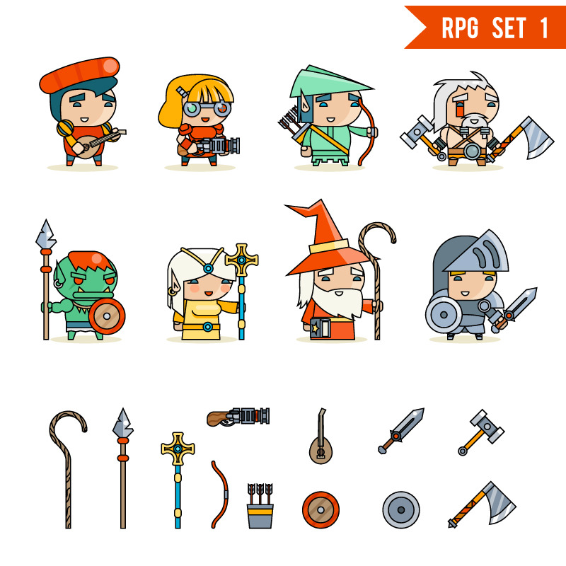 RPG Game, an Illustration by Meiluns shop