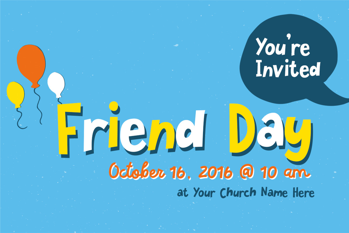 Friend Day Invite - Kids, an Invitation Template by Team Alabaster