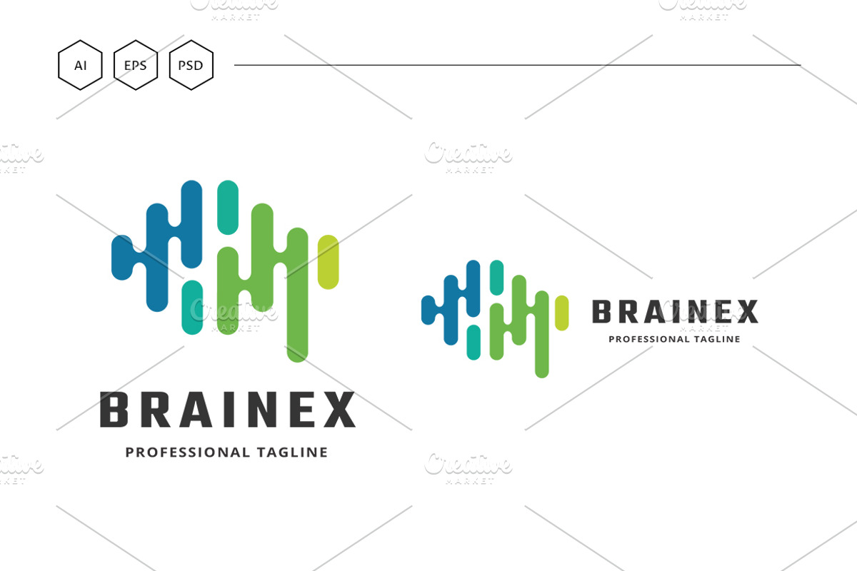 Brain Wave Logo, a Branding & Logo Template by Design_Planet