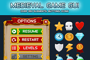 Medieval Game GUI Pack, a Texture Illustration by Saranai Store