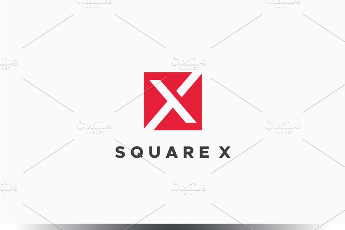 Square - X Logo, a Branding & Logo Template by yopie