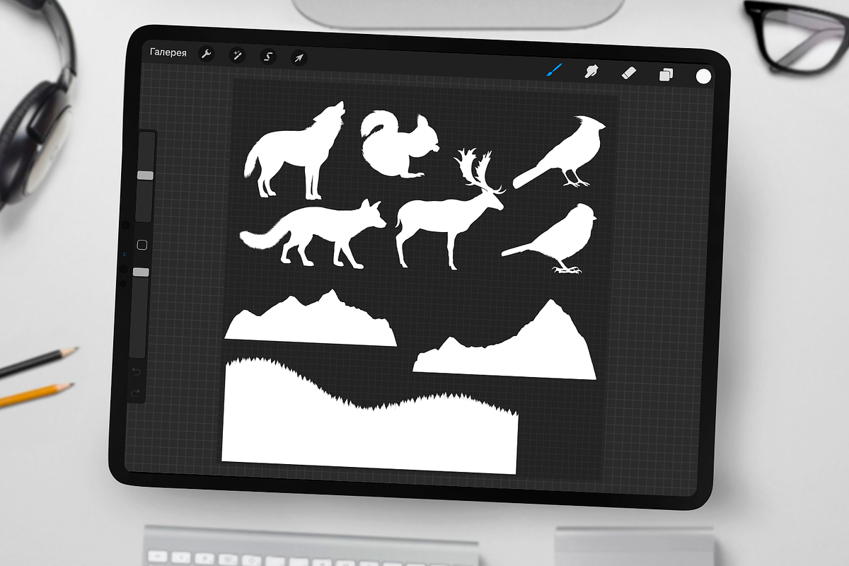 Winter Forest Brush Set for Procreate