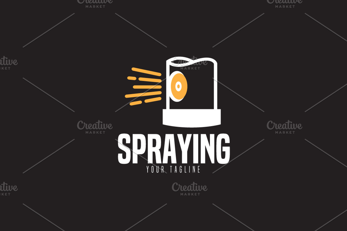 Spraying Logo, a Branding & Logo Template by Sahade Studio