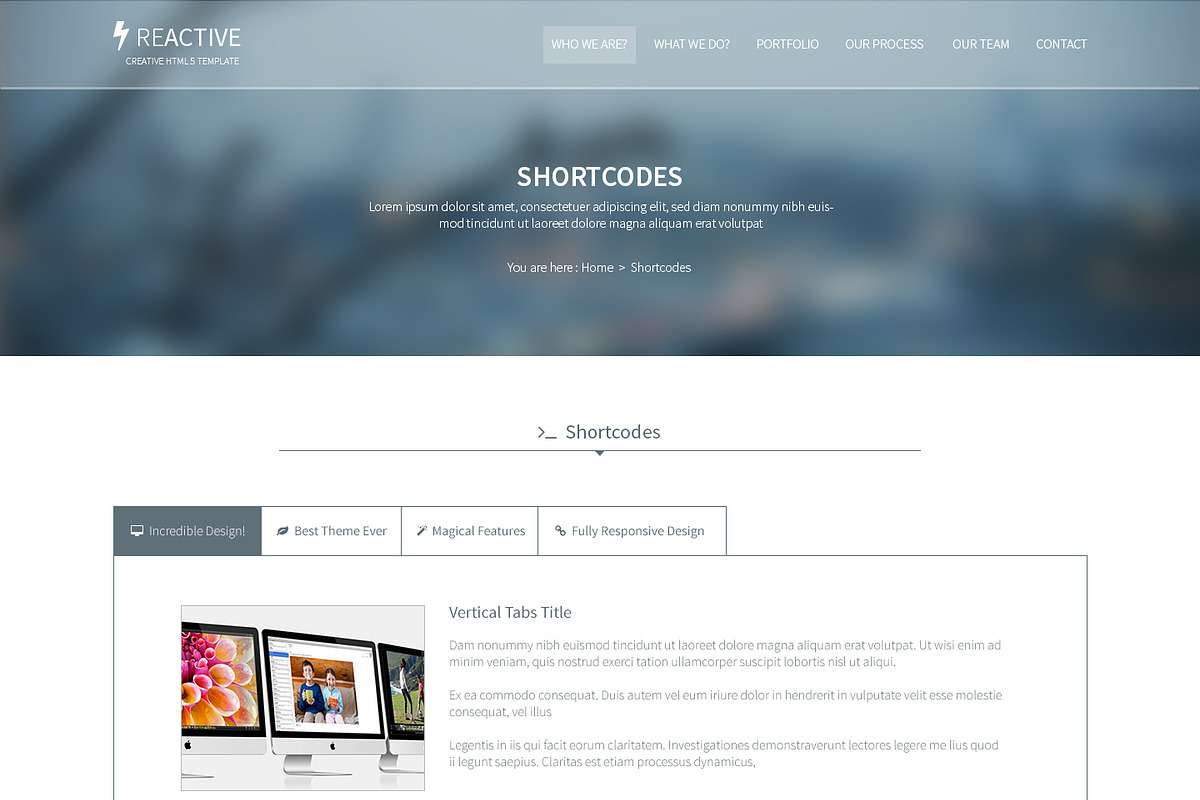 Reactive Multipurpose PSD Template, a Websites & App Template by VigitalArt